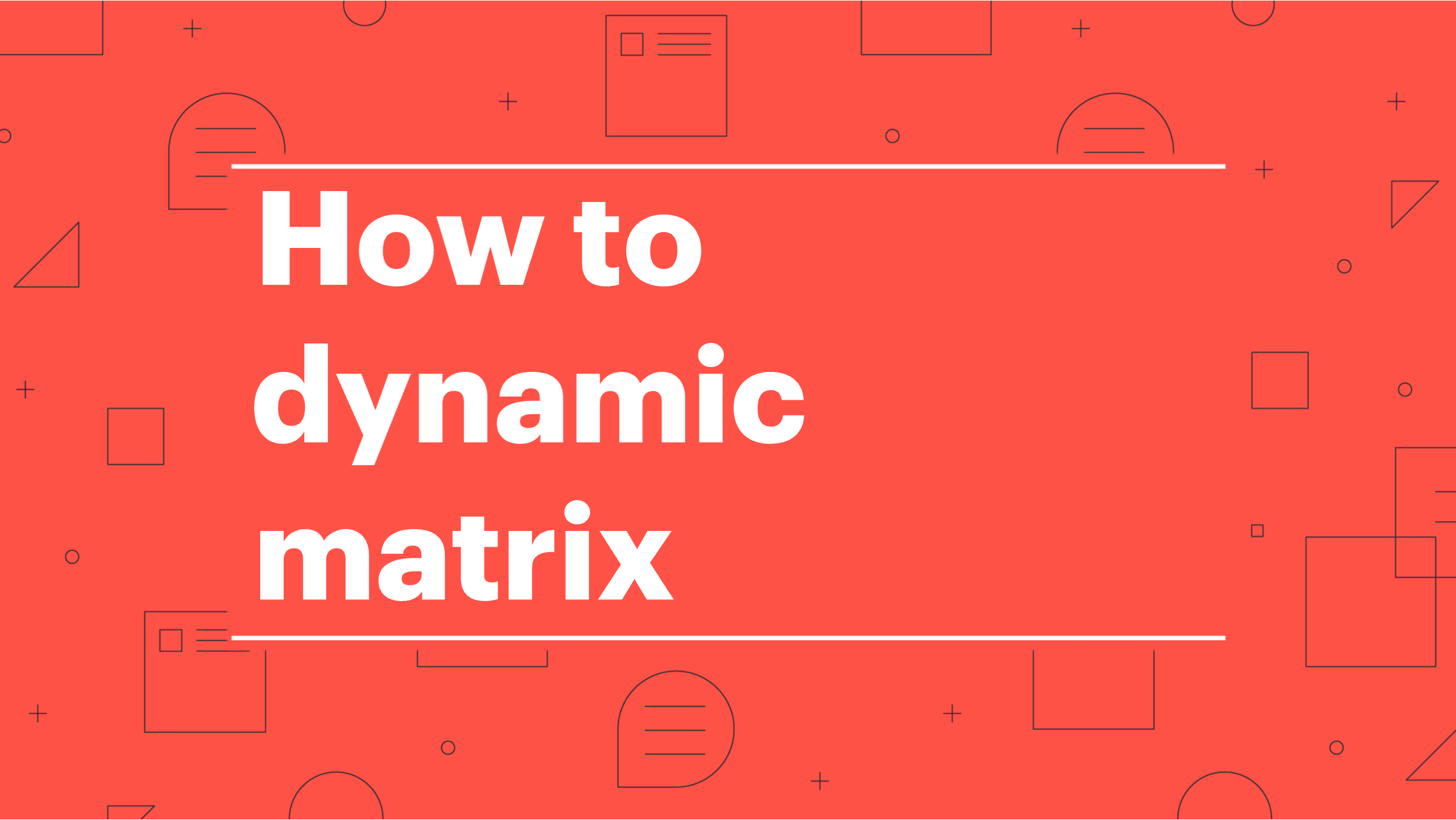 How To Dynamic Matrix In Lucidspark 