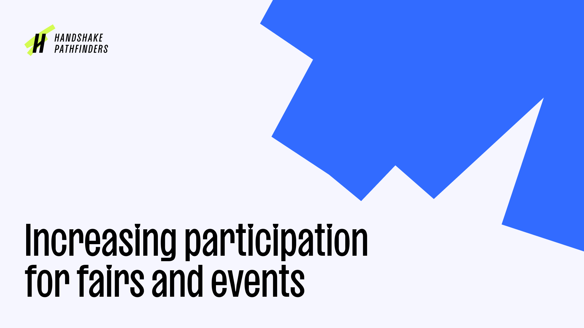 Increasing participation for fairs and events