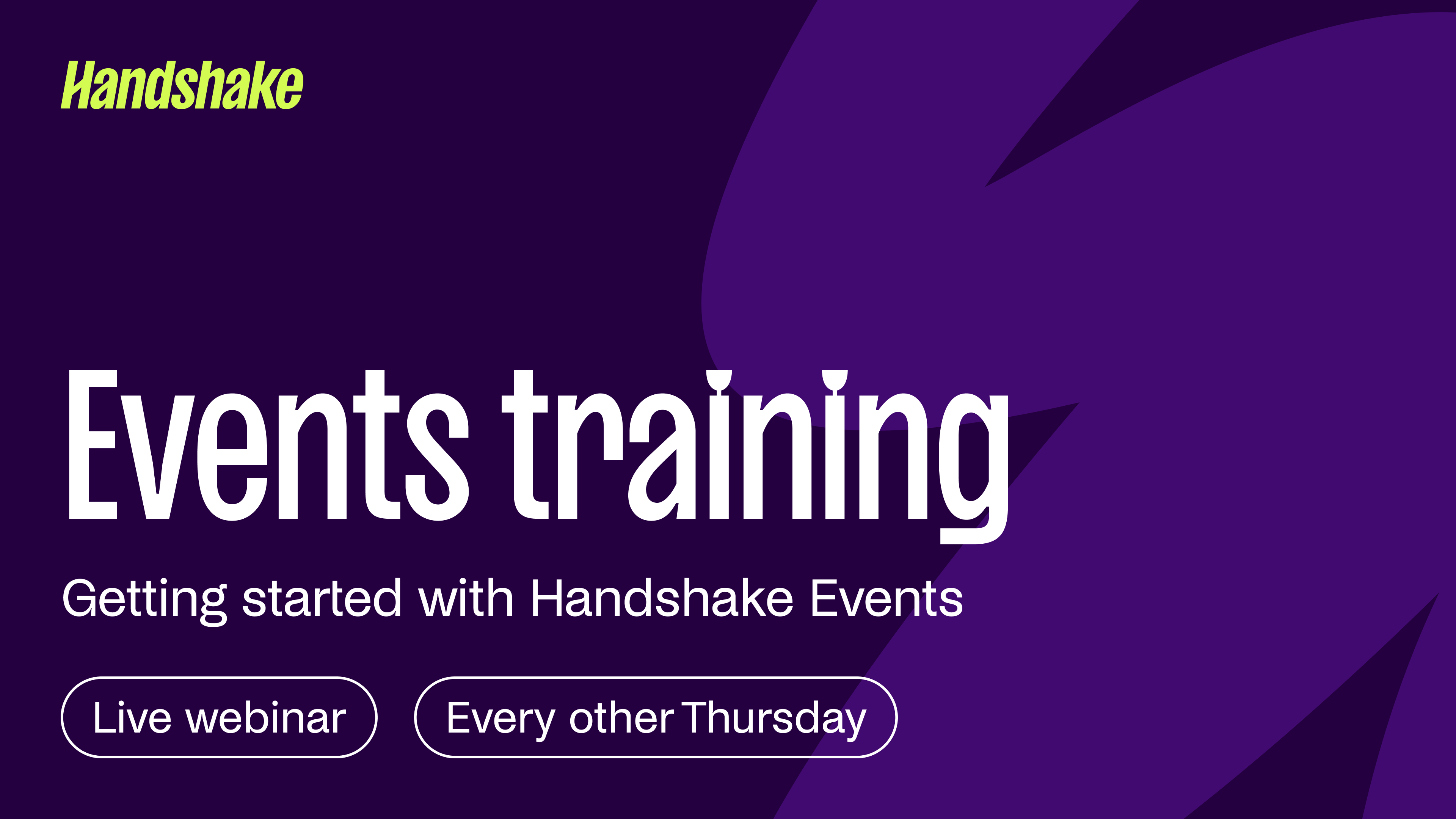 Live: Handshake Events
