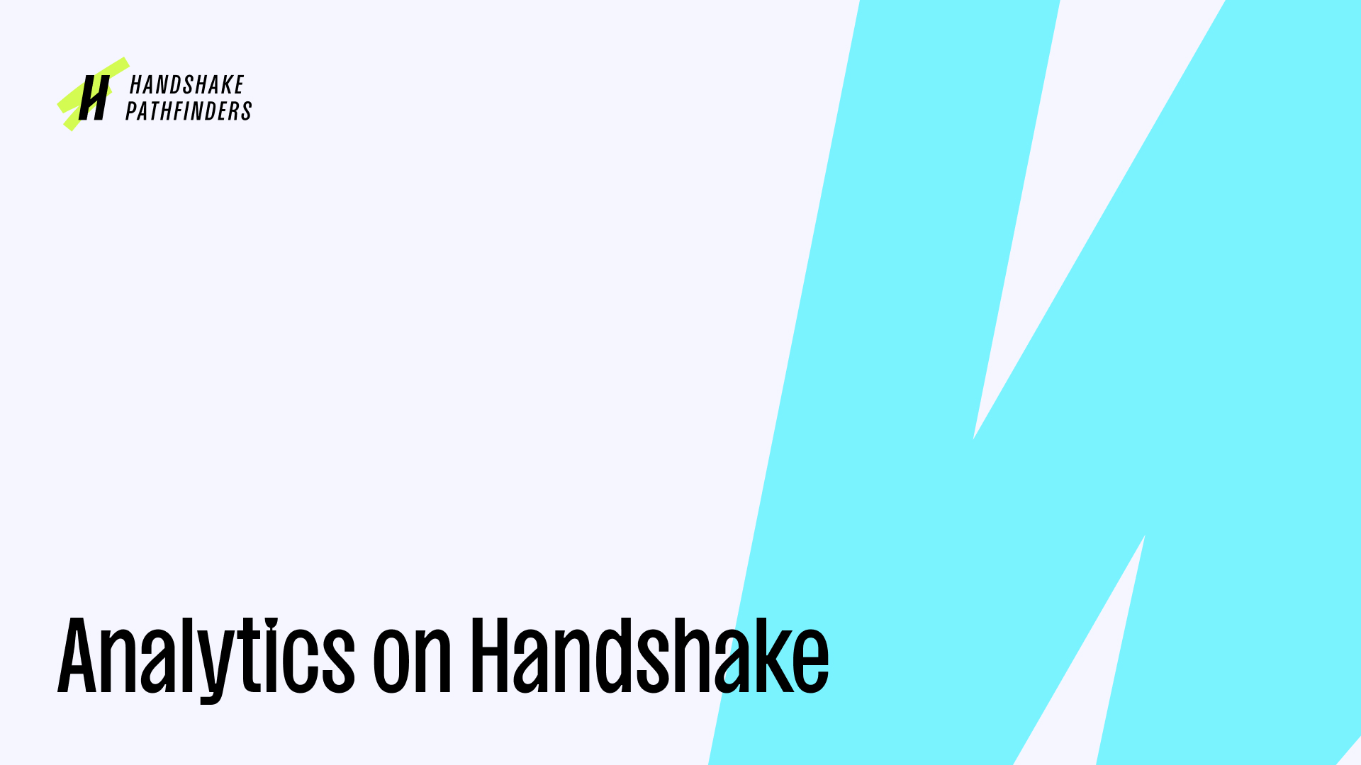 Analytics on Handshake