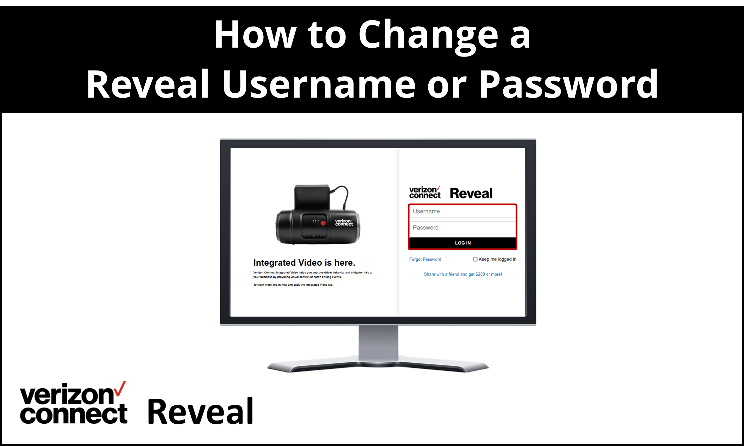 How To Change A Reveal Username Or Password