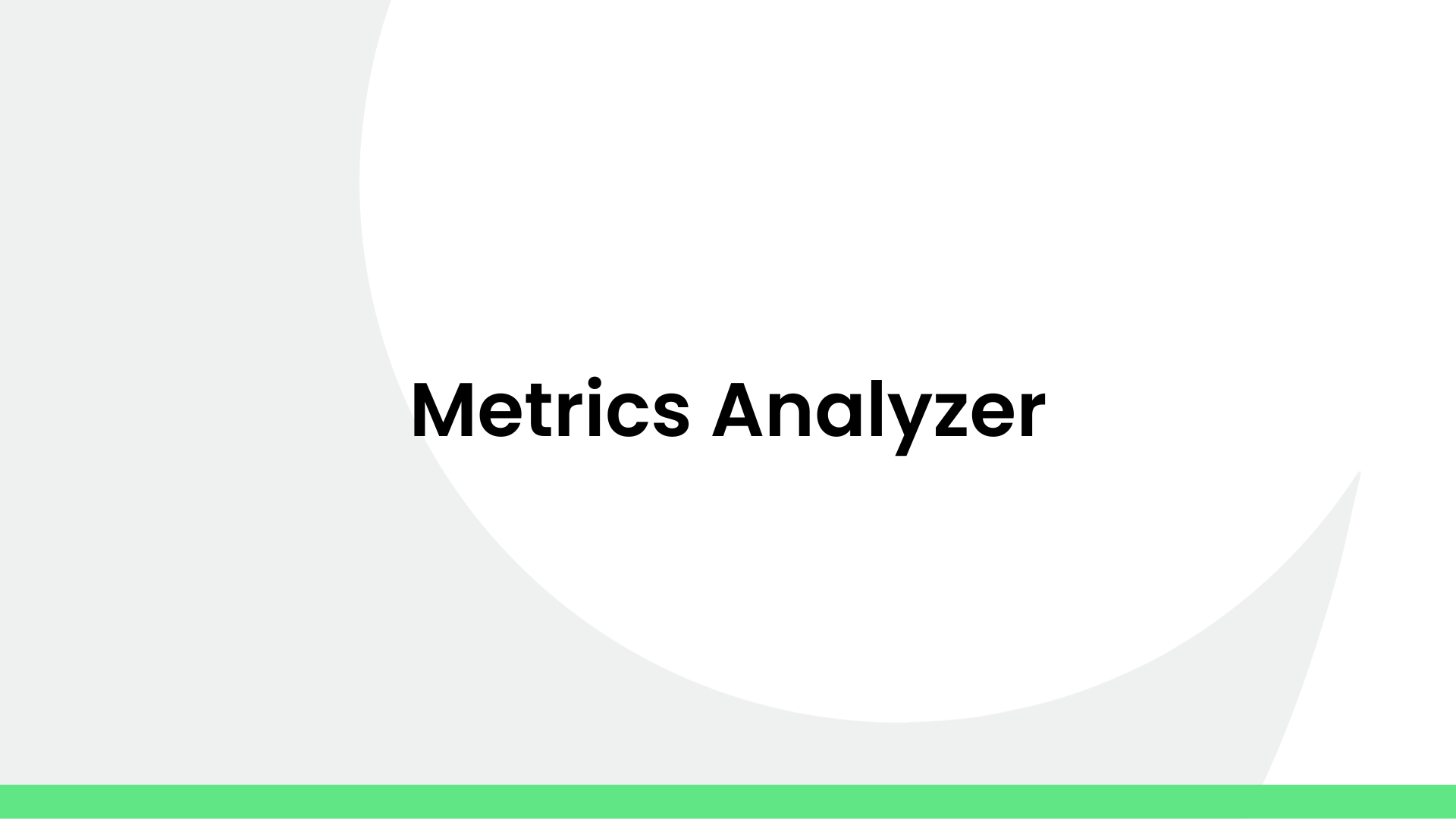 Telemetry Usage Analyzer for Metrics