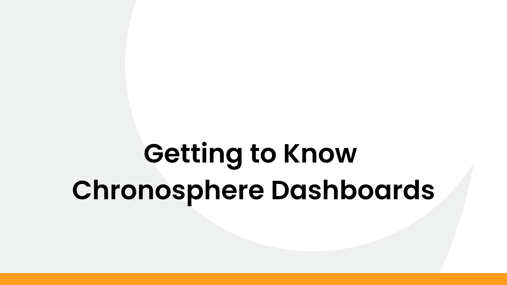 Getting to Know Chronosphere Dashboards