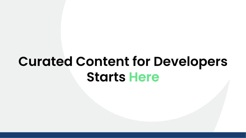 Developer Learning Path