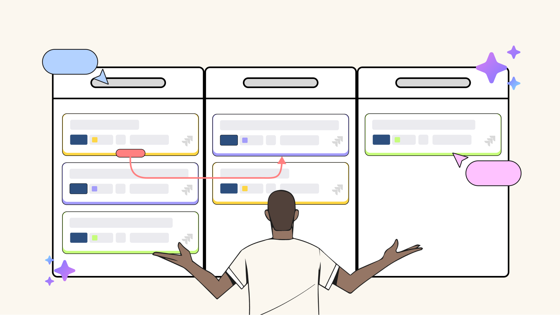 Elements of Agile in Miro