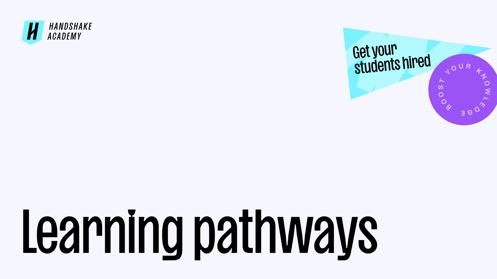 Structured guidance & course pairings.