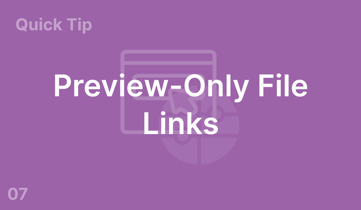 Preview-Only File Links (#7)