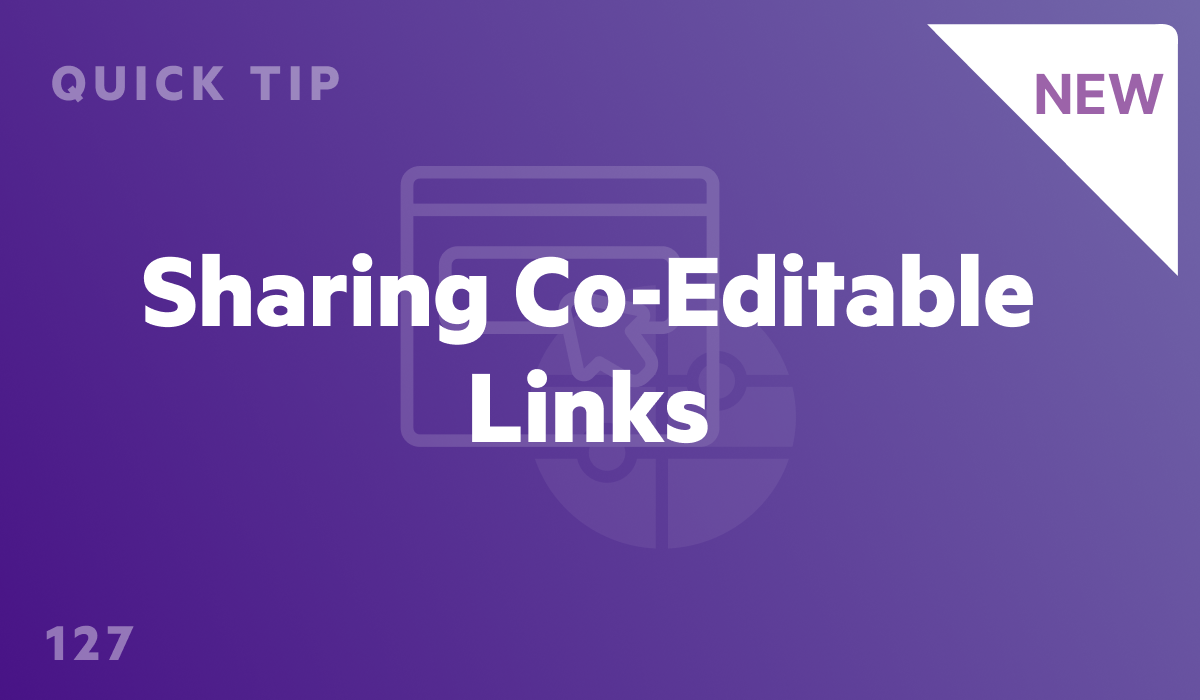 Sharing Co-Editable Links