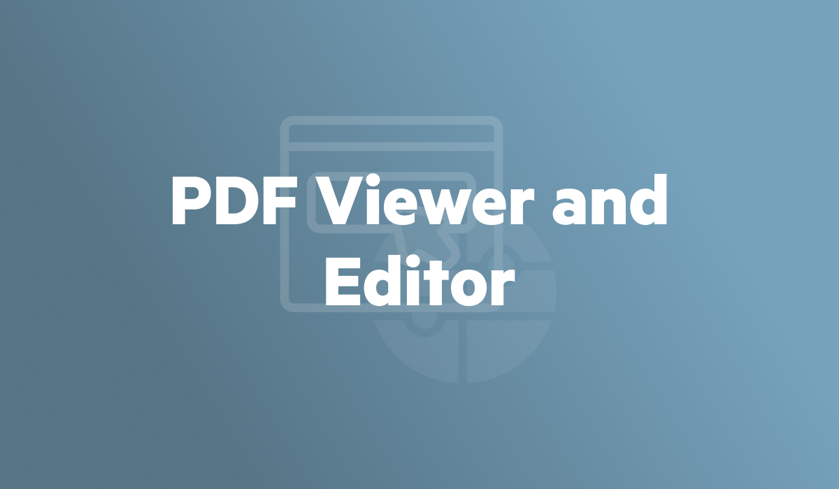 PDF Viewer and Editor
