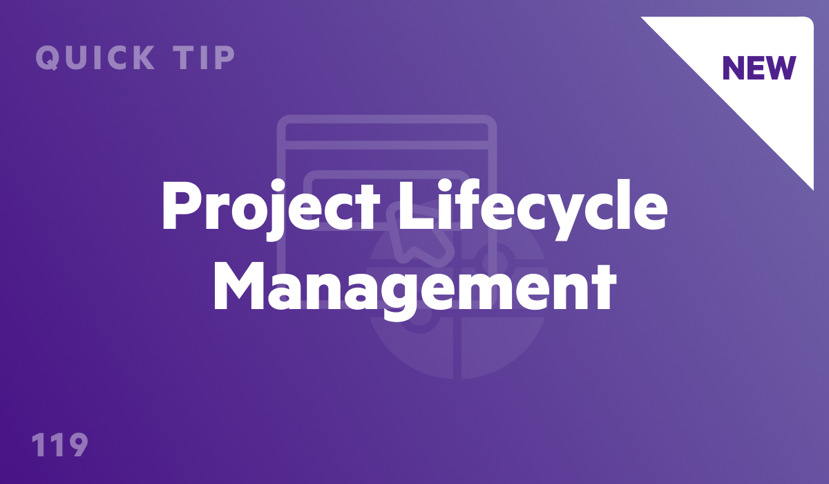 Project Lifecycle Management