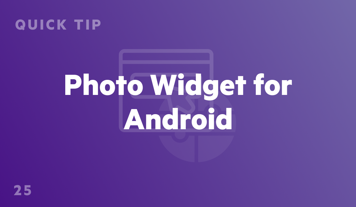 Photo Widget for Android