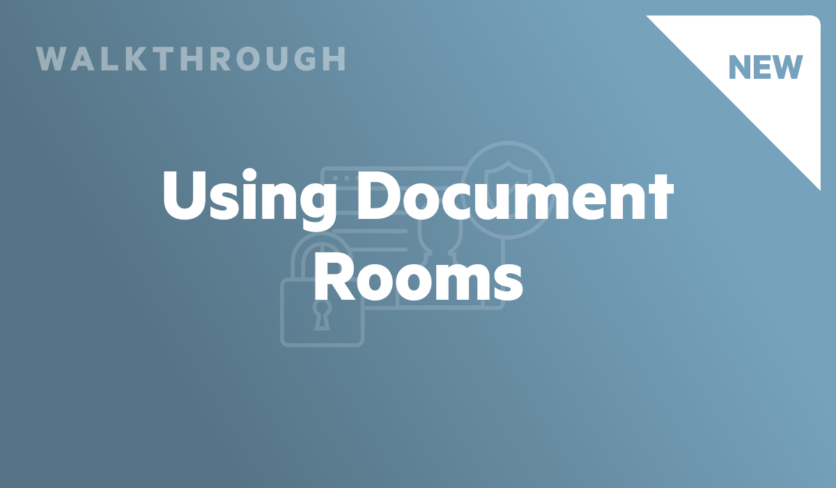 Using Document Rooms