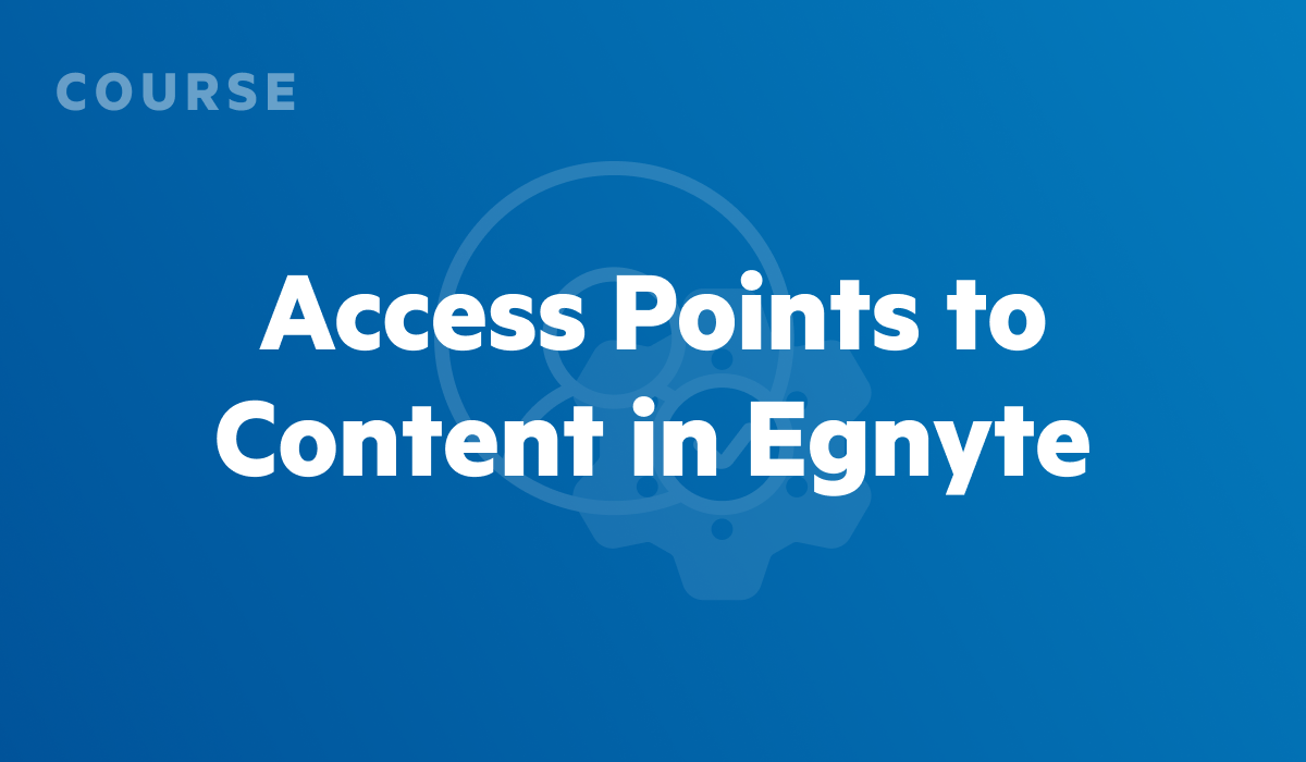 Configuring Egnyte
