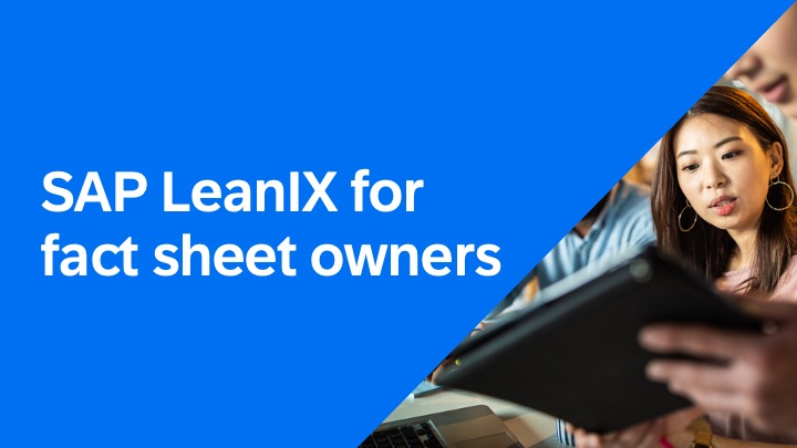 SAP LeanIX for fact sheet owners