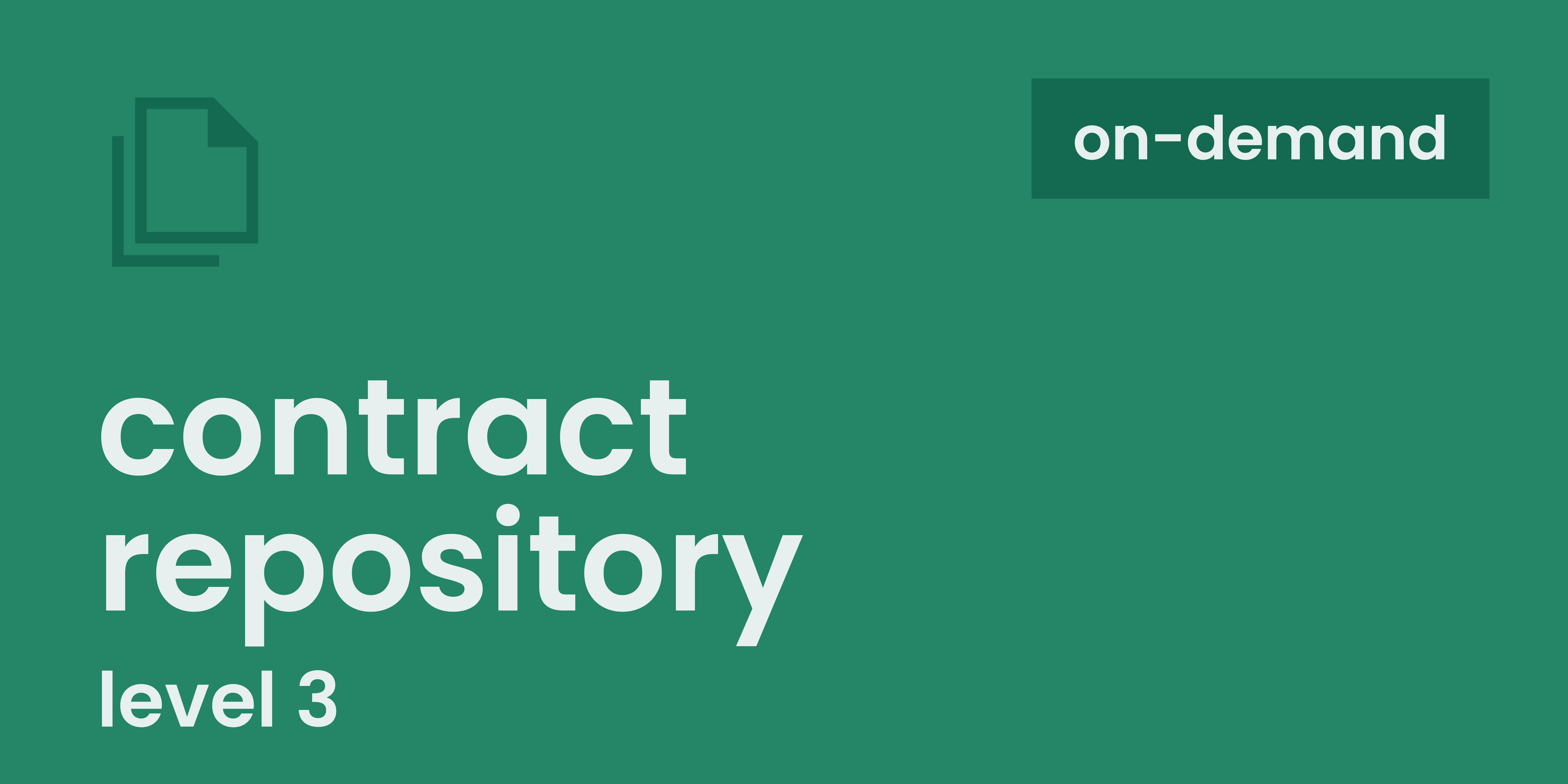 Preparing Your Workspace for Contract Repository