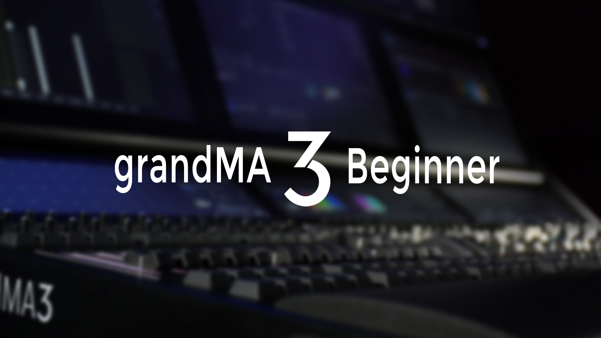 grandMA3 Beginner - Orlando