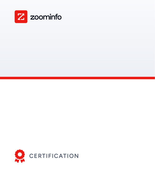 ZoomInfo Expert Certified Trainer