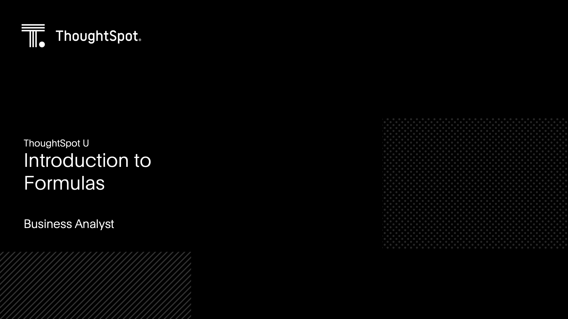 Introduction to Formulas