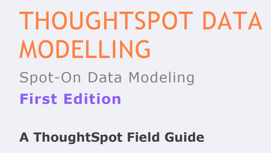 Data Modeling Field Guide