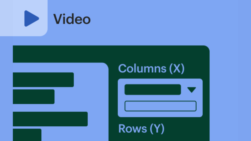 Mode: Columns & Rows in Visual Explorer