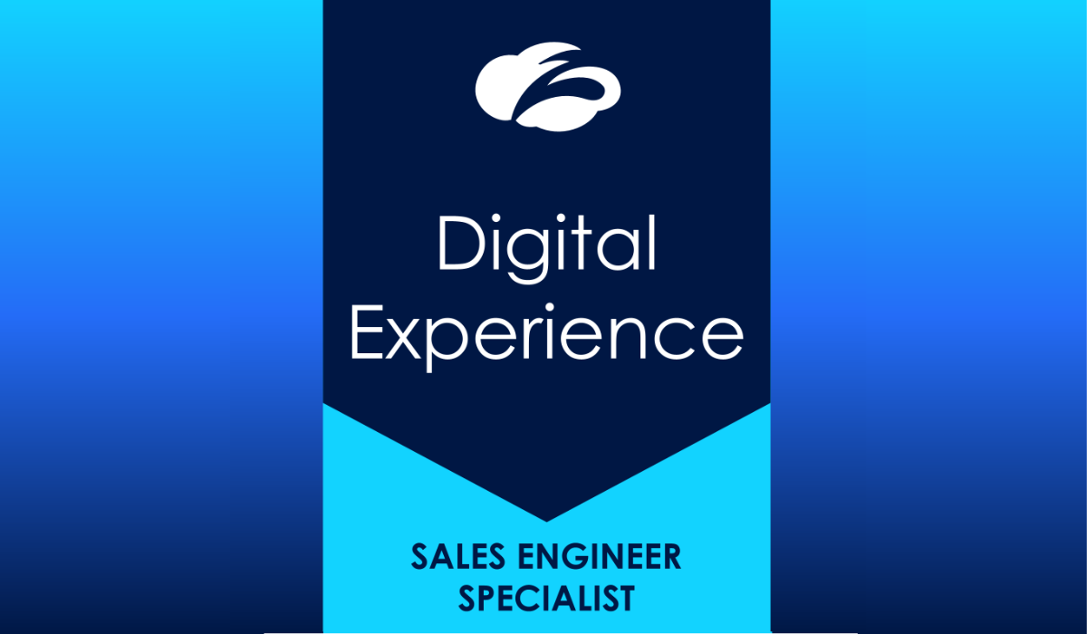 Digital Experience Sales Engineer Specialist - Completion