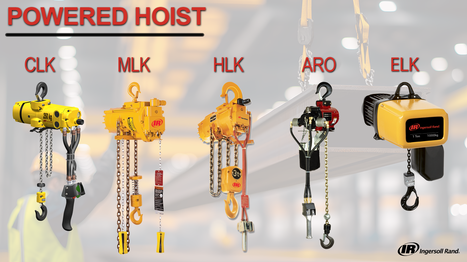 Ingersoll Rand Industrial Lifting Equipment - Powered Hoist