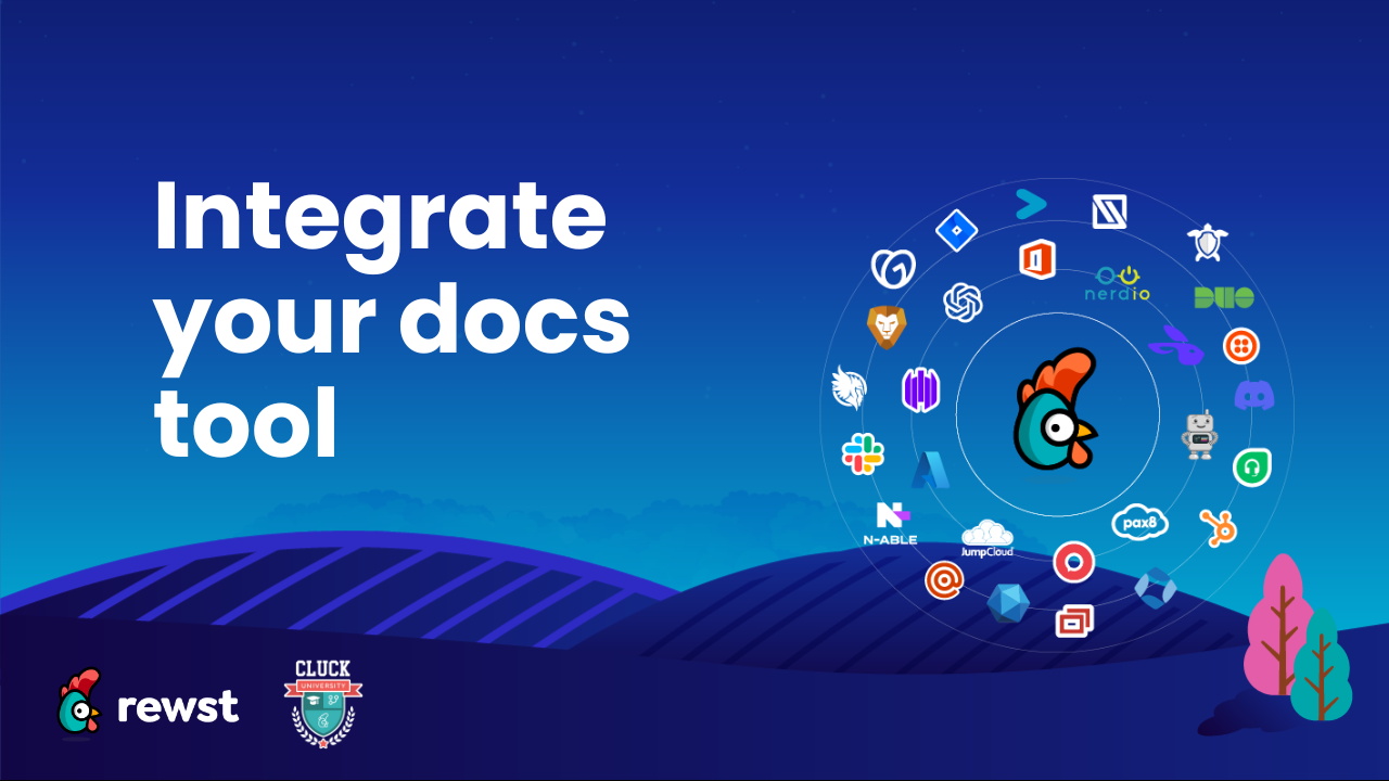 Integrate your documentation tool