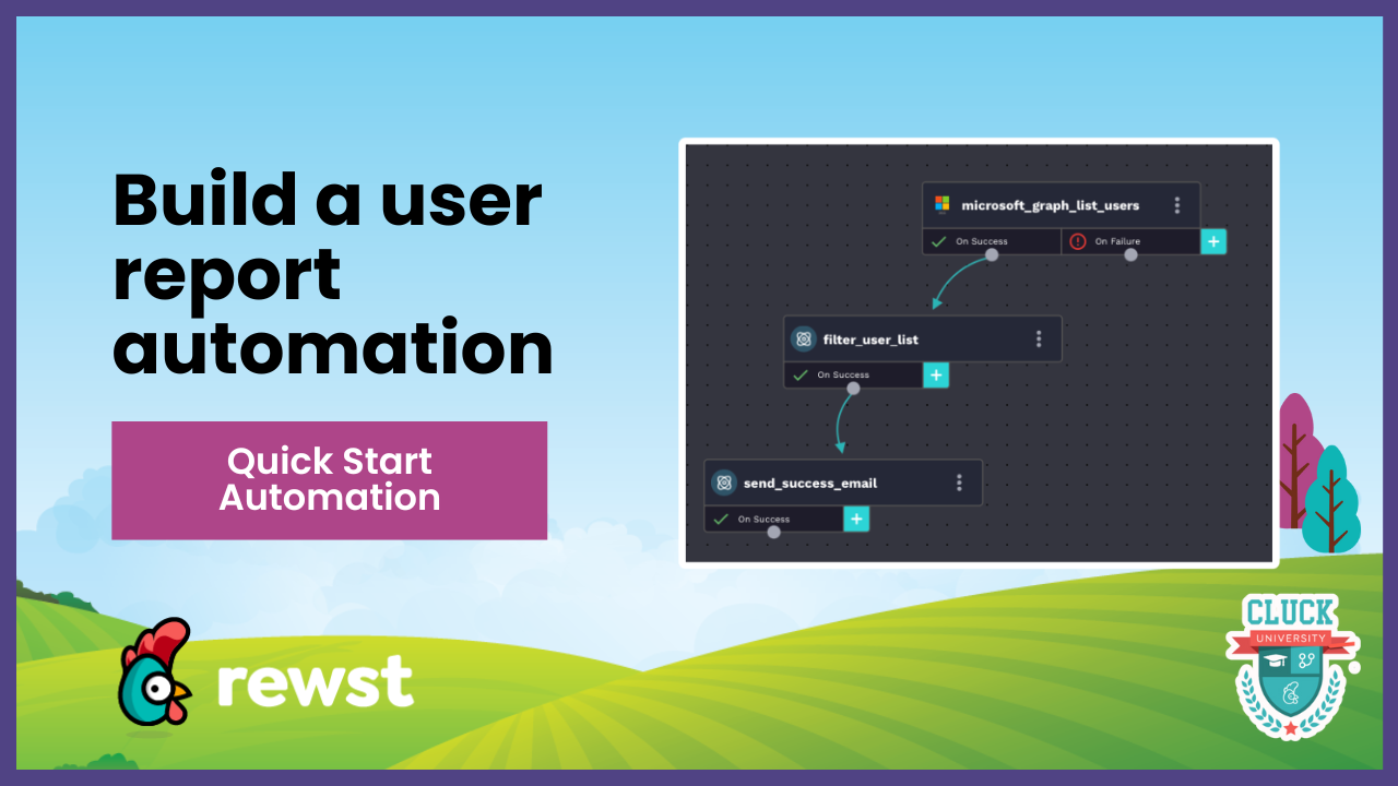 Build a user report automation Build a user report automation