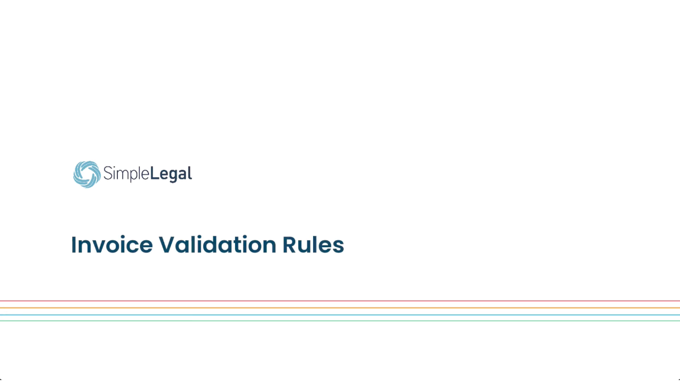 Set Up Invoice Validation Rules