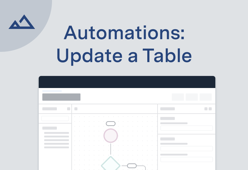 Automations: Update a Table