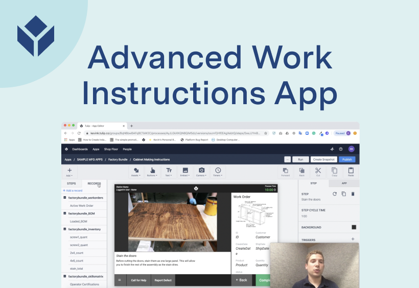 Build an Advanced Work Instruction Application