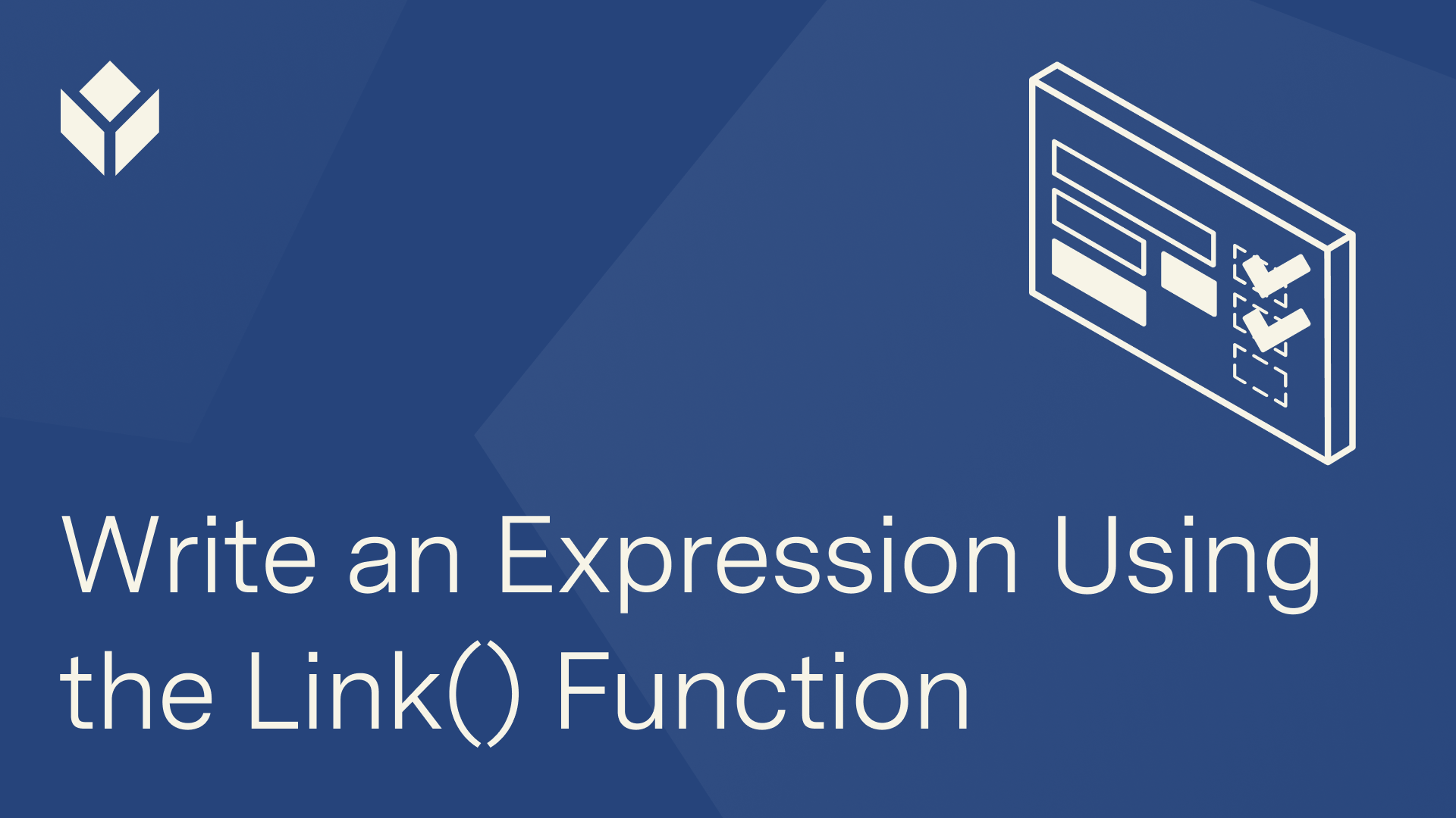 Write An Expression Using The Link Function