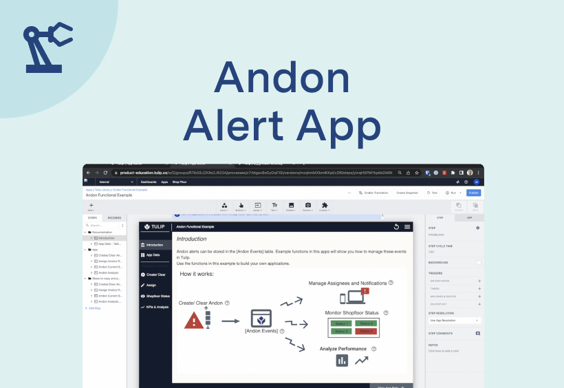 Build an Andon Alert Application