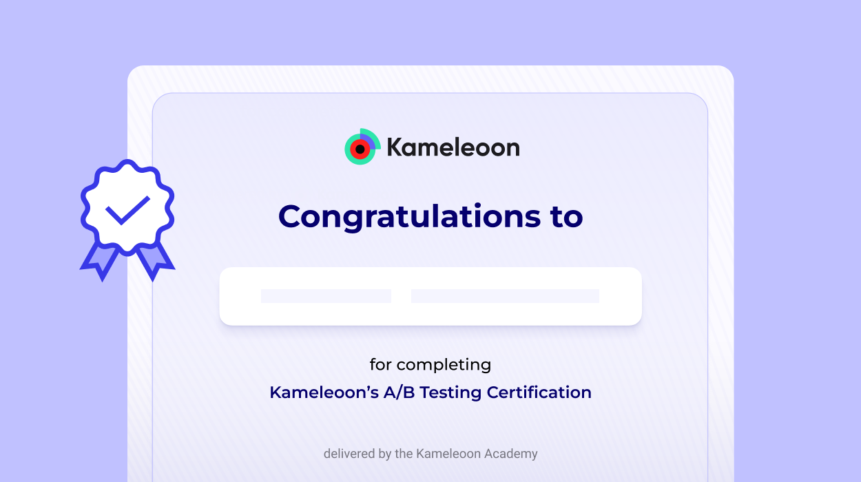 Kameleoons A B Testing Certification Exam