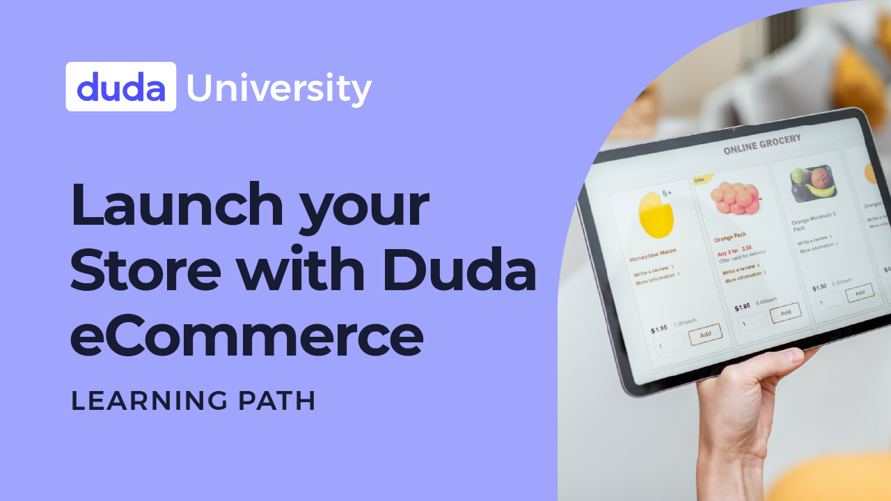 Launch Your Store with Duda eCommerce