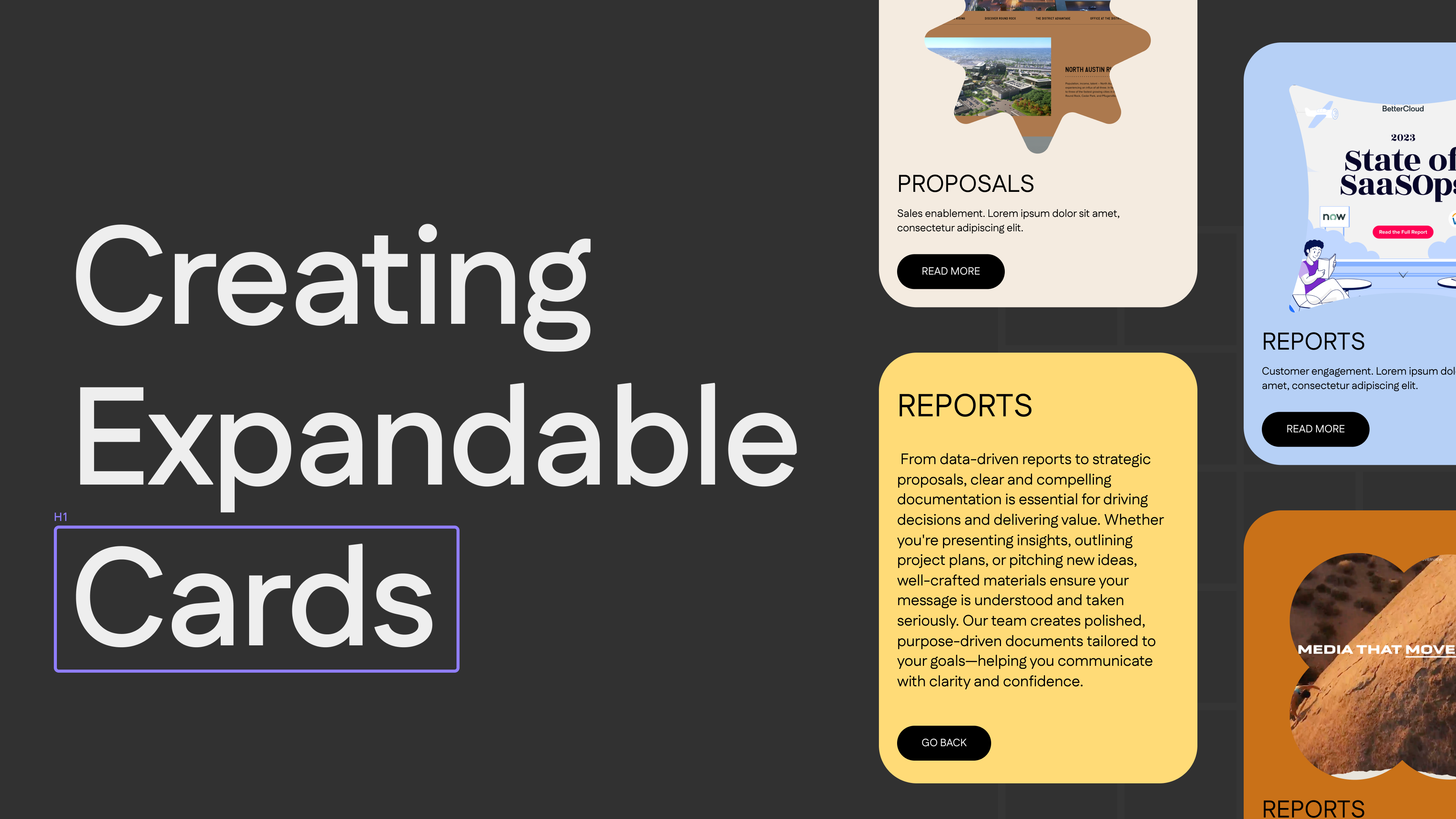 Creating Expandable Cards