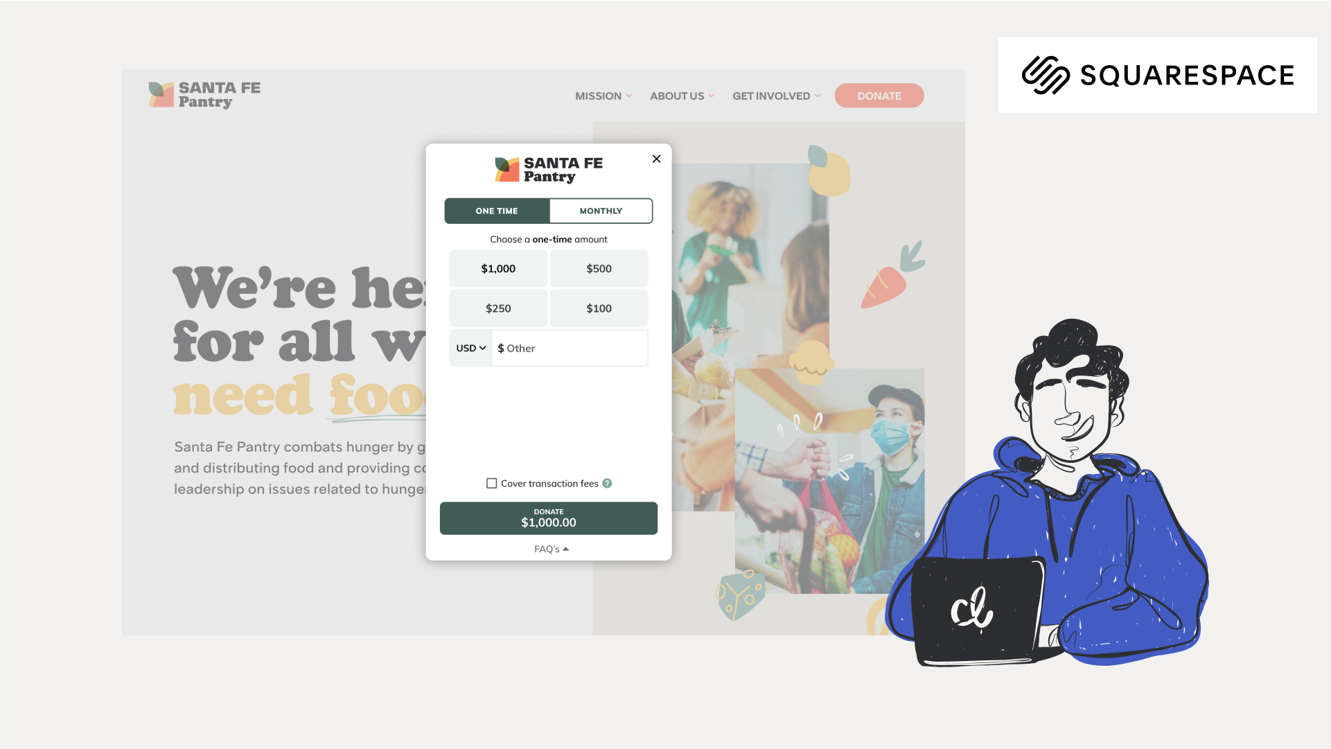 Implement Your Donation Form On Squarespace Implement Your Donation Form On Squarespace