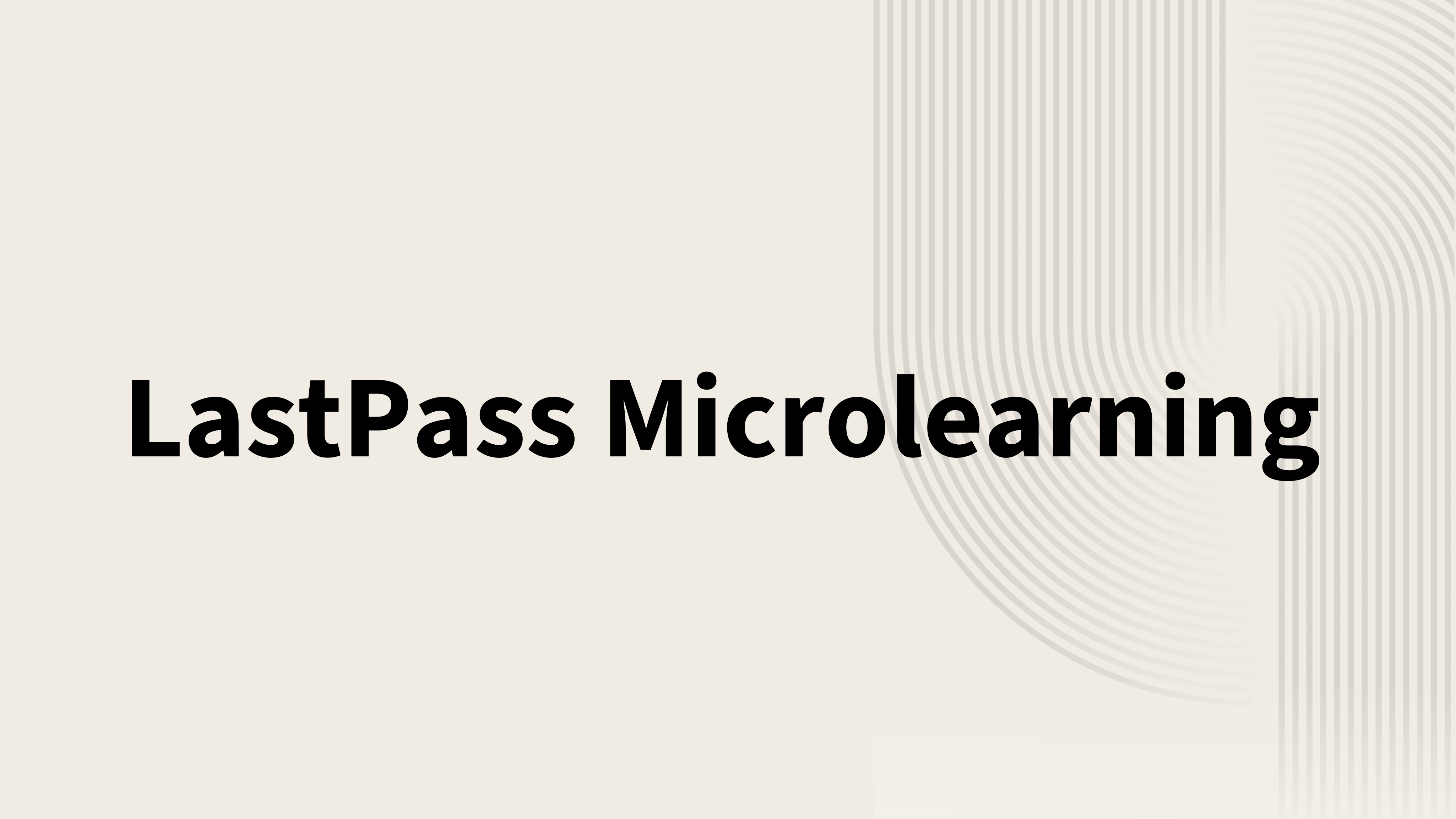 LastPass User Training