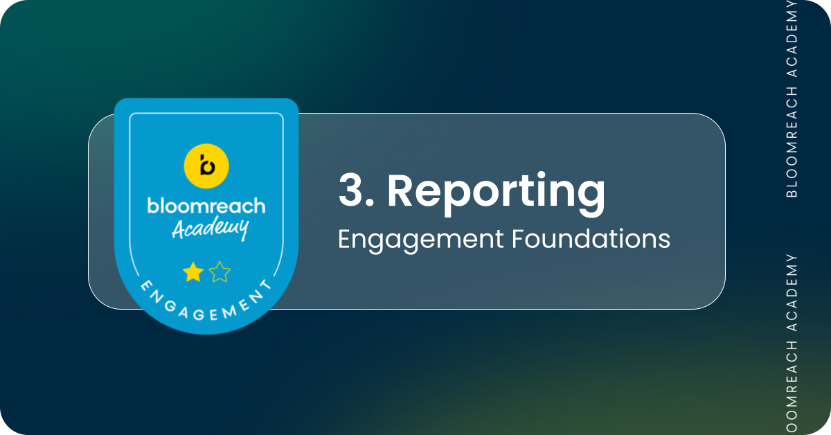 Engagement Foundations - Module 3: Reporting