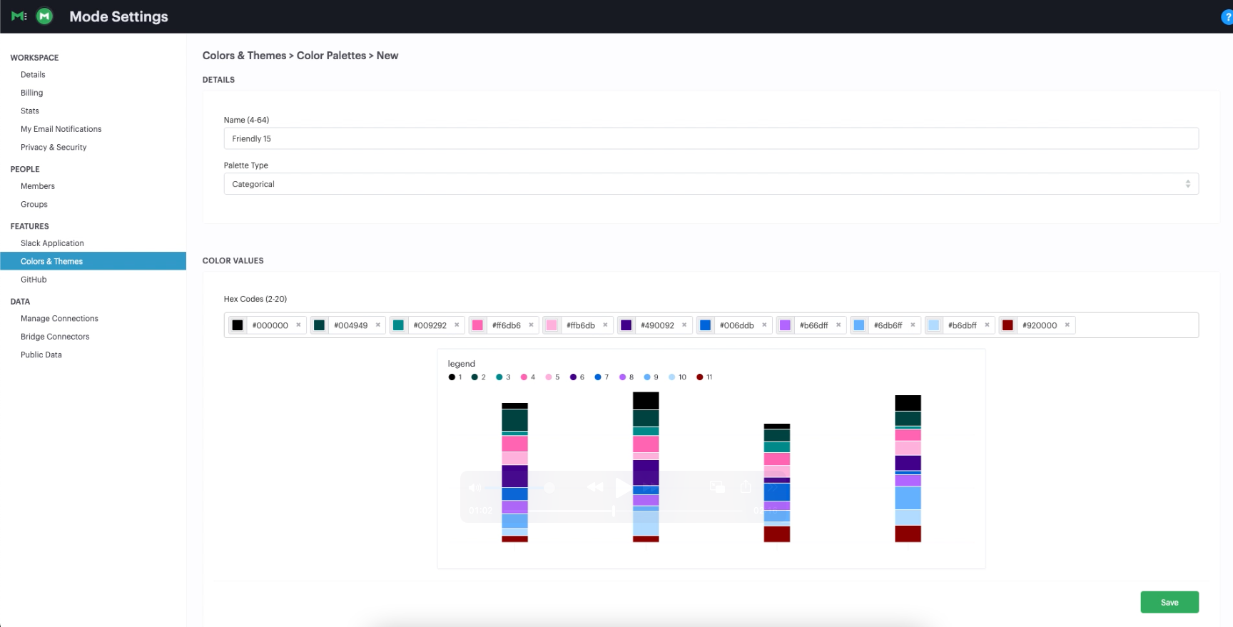 Adding Custom Color Palettes to Mode Adding Custom Color Palettes to Mode