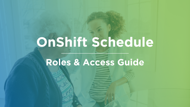 OnShift Schedule Roles & Access Guide
