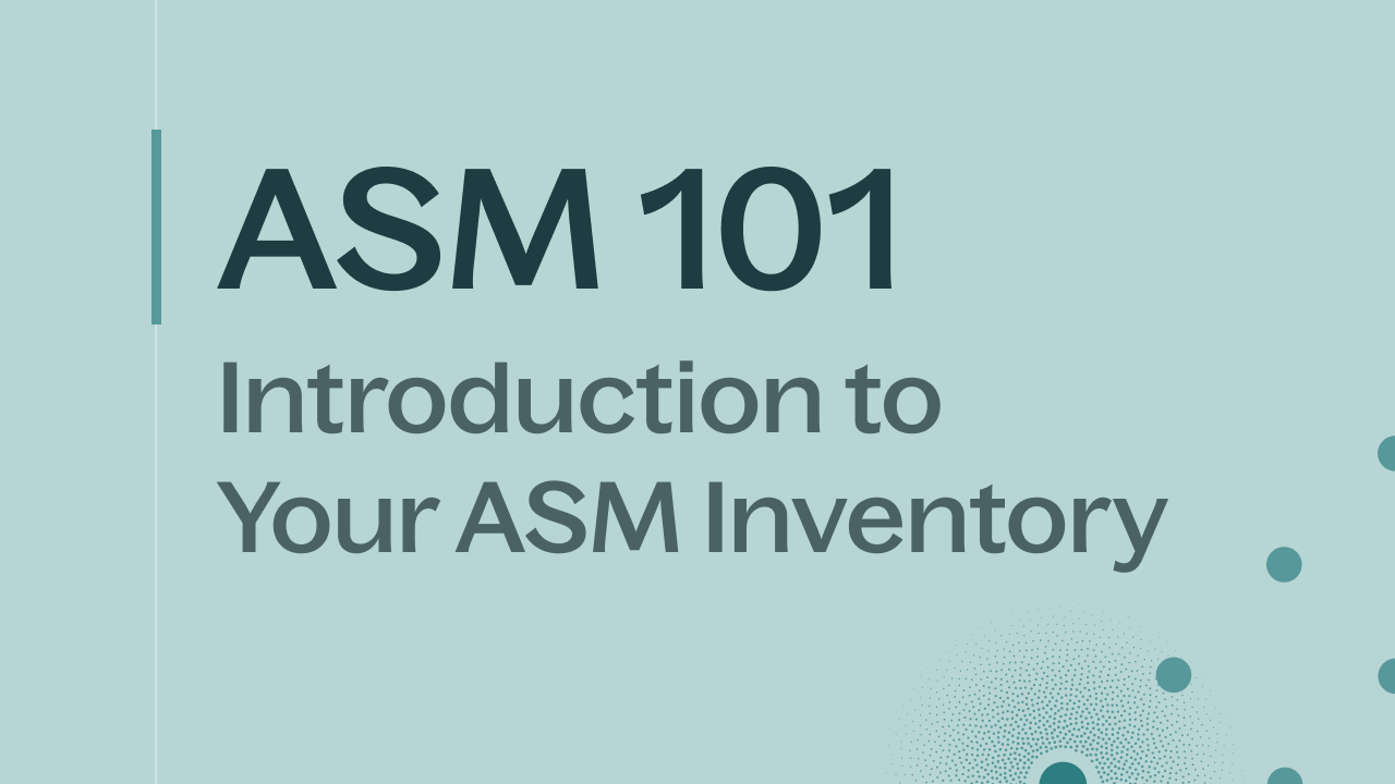 ASM 101: Introduction to Your ASM Inventory
