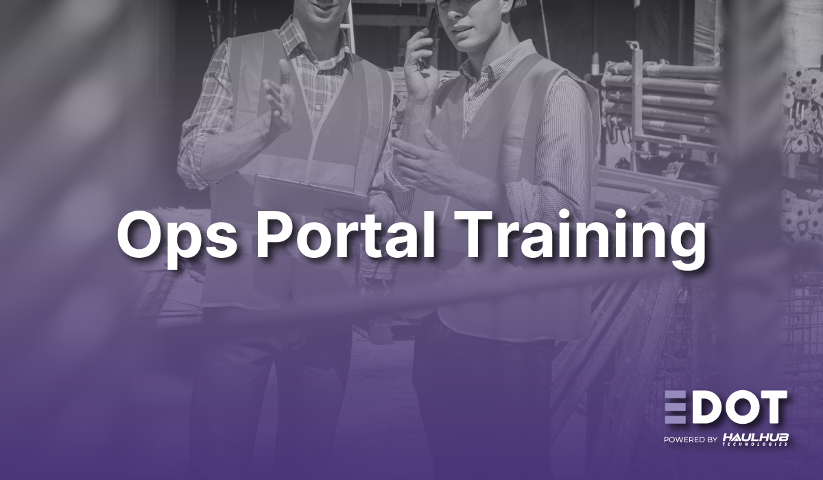 Ops Portal Training