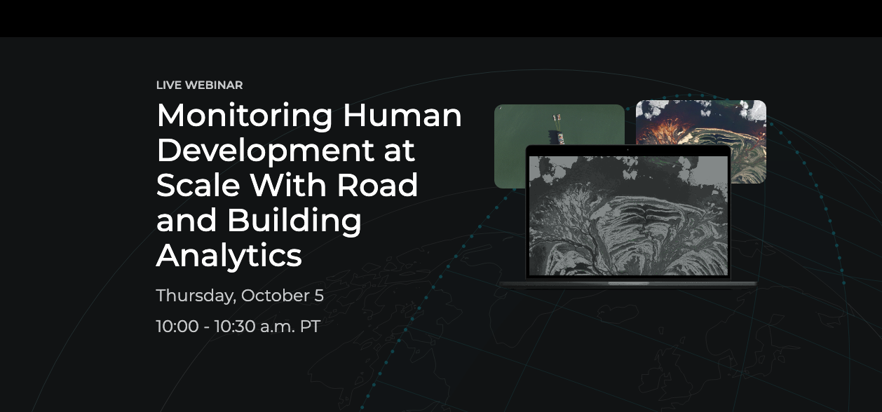 Monitoring Human Development at Scale With Road and Building Analytics