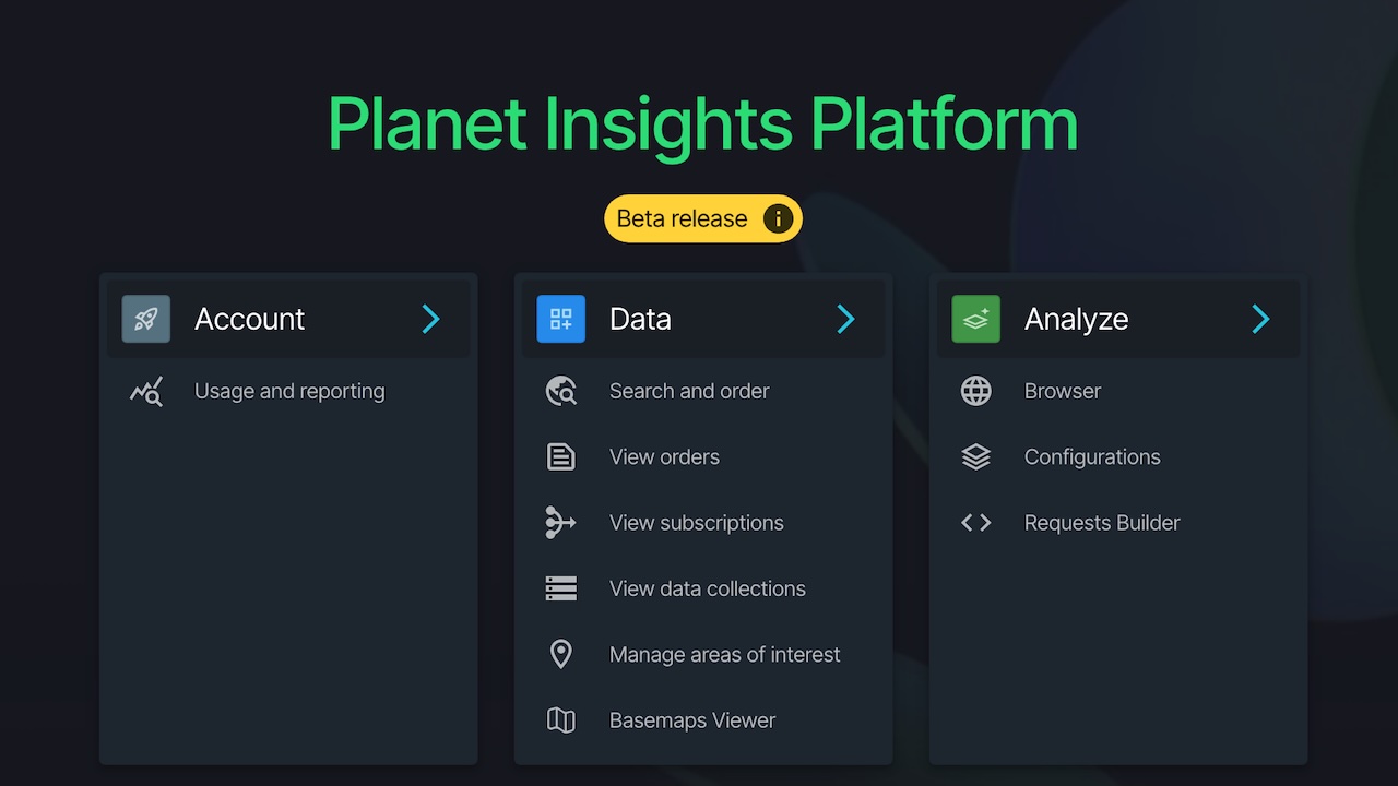 Planet Insights Platform Tour