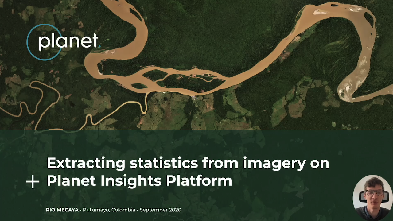 Extrahieren von Statistiken aus Bildern auf der Planet Insights-Plattform