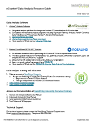 nCounter Data Analysis Resource Guide