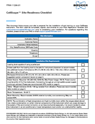 CellScape Site Readiness Checklist