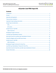 Analyzing nCounter® Data