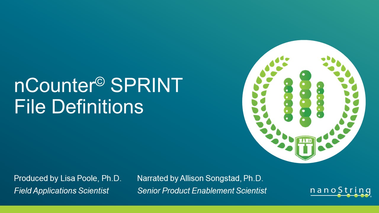 nCounter® SPRINT File Definitions